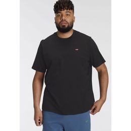 LEVI'S&reg; PLUS LEVI'S PLUS Herren T-Shirt "LE BIG ORIGINAL HM TEE", schwarz, Gr. XXL, unifarben, Jersey, Obermaterial: 100% Baumwolle, Shirts, mit Logo Stickerei