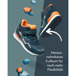 Superfit M&auml;dchen Klettboot "DASH WMS: Mittel", Gr. 28, orange, Lederimitat, Polyester, Veloursleder, Schuhe, High Top Sneaker mit GORE TEX,