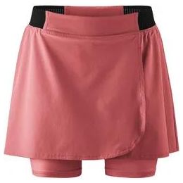 Radhose Gonso "Adventure Skirt W", Damen, Gr. 50, Normalgr&ouml;&szlig;en, lila (mauve), 92% Polyester (Recycelt), 8% Elastan, Hosen, Damen Radrock mit Sitzpolster enganliegender Fahrradrock mit Innenhose