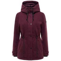 Navahoo Damen Kurzmantel "L&auml;chelstern 14"weinrot, Gr. M, Obermaterial: 100% Polyester. Innenfutter: 100% Polyester. &Auml;rmelfutter: 100% Polyester,