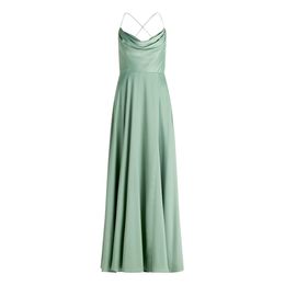 Vera Mont Damen Abendkleid "Damen mit Wasserfallausschnitt"foggy gr&uuml;n, Gr. 46, Satin, Obermaterial: 97% Polyester, 3% Elasthan. Futter: 100%