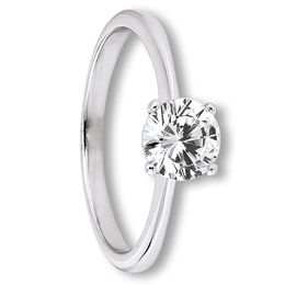 ONE ELEMENT Damen Goldring "Zirkonia Ring aus 333 Wei&szlig;gold", 56,mit Zirkonia, Gold Wei&szlig;gold 333, gold, Gold, Wei&szlig;gold 333, Fingerringe, Symbolische