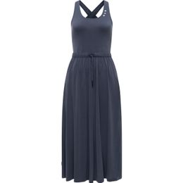 Ragwear Damen Shirtkleid "Mauglia YOUMODO", grau, Gr. L, Obermaterial: 68% Modal, 32% Polyester, Kleider, Sommerkleid mit Tr&auml;gern und Taillenzugband