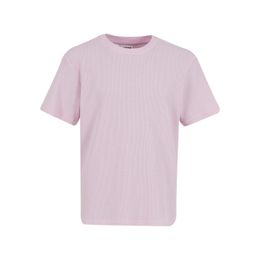 Urban Classics Jungen T-Shirt "Urban Classics Waffle Tee", rosa, Gr. 146, bedruckt, 65% Baumwolle, 35% Polyester, Shirts