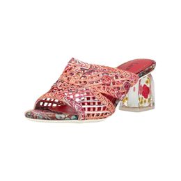 Pantolette Laura Vita "Laura Vita Pantoletten Textil", Damen, Gr. 37, rot, Textil, Schuhe Pantolette