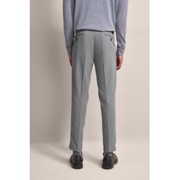 Bugatti Herren Bundfaltenhose, grau, Gr. 31, unifarben, 69% Polyester, 29% Viskose, 2% Elasthan, Hosen, mit Modern-Flanell-Soft-Touch