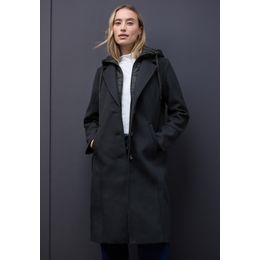 Street One Damen Outdoorjackeobsidian blau, Gr. 40, unifarben, Web, Obermaterial: 100% Polyester. Futter: 100% Polyester. Wattierung: 70% Polyester