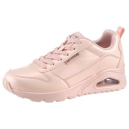 Skechers Damen Sneaker "UNO-GALACTIC GAL", Gr. 39, rosa, Lederimitat, metallic, schimmernd, Schuhe, Freizeitschuh, Keilsneaker, Schn&uuml;rschuh mit Skech