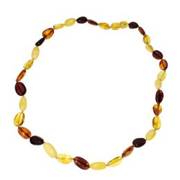 OSTSEE-SCHMUCK Damen Kette ohne Anh&auml;nger "- Tova - Bernstein -", 50, Bernstein, bunt, Bernstein, Halsketten