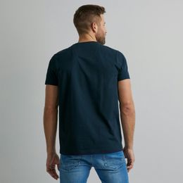 PME-Legend PME LEGEND Herren T-Shirt, blau, Gr. 4XL, unifarben, Jersey, Obermaterial: 95% Baumwolle, 5% Elasthan, Shirts, mit Logobadge