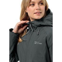 Jack Wolfskin Damen Funktionsmantel "HEIDELSTEIN INS JKT W", gr&uuml;n, Gr. S, Obermaterial: 100% Polyester, M&auml;ntel, hochschlie&szlig;ender Kragen, hoch
