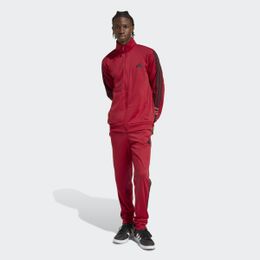 Herren Trainingsanzug "DAYREADY", rot, Gr. L, adidas Sportswear, Interlock, Obermaterial: 100% Polyester, Sportanz&uuml;ge, f&uuml;r Laufen und sportliche