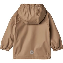 Wheat Jungen Regenjacke "Chardy", Gr. 92, braun, Web, Obermaterial: 100% Polyester, unifarben, Jacken, mit abnehmbarer Kapuze und teilweise
