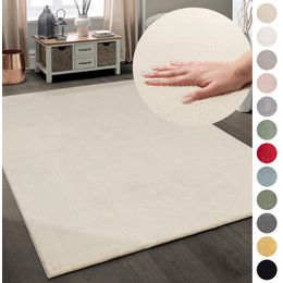 Teppich OTTO HOME, B:60cm H:16mm L:110cm, beige, Polyester, Wohnzimmer, Teppiche, "Arabell, Kunstfellteppich, Felloptik, waschbar", flauschig,