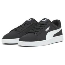 Sneaker Puma "Puma Smash 3.0 Buck Sneakers Erwachsene", Damen, Gr. 39, schwarz-wei&szlig; (schwarz, wei&szlig;), Obermaterial: Synthetik, Textil, Leder. Futter: Textil. Innensohle: Textil. Laufsohle: Gummi, Schuhe Sneaker