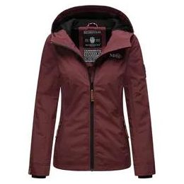 Outdoorjacke Marikoo "Brombeere", Damen, Gr. M (38), rot (weinrot), Obermaterial: 100% Polyester, Innenseite: 100% Polyester, Jacken Outdoorjacke, sportliche &Uuml;bergangsjacke mit Kapuze