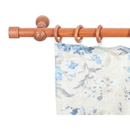 Gardinenstange SN DECO GROUP, L:180cm, braun, Holzwerkstoff, Gardinenstangen, "Cafiro", 28 mm, Holz, verschiedene L&auml;ngen und Farben, Komplettset