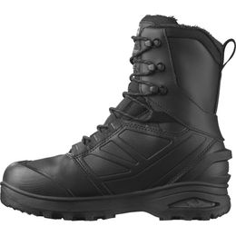Salomon Damen Winterstiefel "TOUNDRA PRO CLIMASalomon WATERPROO", Gr. 46,5, schwarz, Leder, Synthetik, Schuhe, Snowboots, Winterboots, Winterschuhe,
