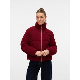 V&eacute;ro Moda VERO MODA Damen Steppjacke "VMDEBRA SHORT JACKET GA ENT", rot, Gr. S, unifarben, Web, Obermaterial: 100% Polyester, Jacken