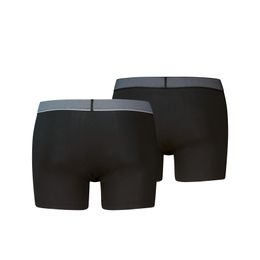Levi's Boxershorts LEVI'S "LEVIS MEN TWILL WB BOXER BRIEF 2P", Herren, Gr. L, schwarz, Single Jersey, Obermaterial: 95% Baumwolle, 5% Elasthan, k&ouml;rpernah, Unterhosen, ohne Eingriff, Stretchbund