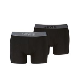 Levi's LEVI'S Herren Boxershorts "LEVIS MEN TWILL WB BOXER BRIEF 2P", Gr. XLschwarz, Single Jersey, Obermaterial: 95% Baumwolle, 5% Elasthan, Unterhosen,