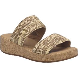 Josef Seibel Damen Slipper "Evita 02, brasil-multi", Gr. 37, braun, Obermaterial: 100% Textilmaterial TEXMAT., Schuhe