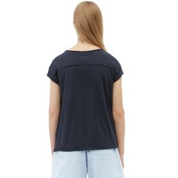 Marc O'Polo Damen Kurzarmshirt, blau, Gr. M, MARC O'POLO DENIM, Obermaterial: 100% Baumwolle, Shirts