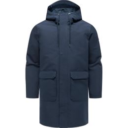 Ragwear Herren Funktionsmantel "Mr Them Long Light YOUMODO", blau, Gr. S, Obermaterial: 80% Polyester, 20% Nylon. Innenfutter: 100% Polyester,