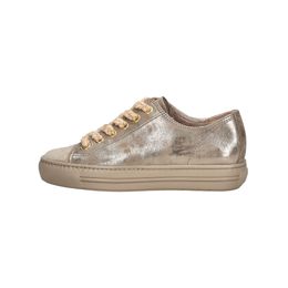 Paul Green Damen Sneaker "Paul Green Sneaker Leder", Gr. 38,5, beige, Leder, Schuhe