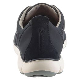 Geox Herren Slip-On Sneaker "U NEBULA", Gr. 44, blau, Textil, Veloursleder, Schuhe, Slipper, Freizeitschuh mit Gummizug