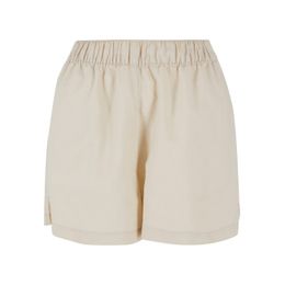 Urban Classics Damen Shorts "Urban Classics Damen Ladies Linen Mixed Boxer Shorts"softseagrass, Gr. XXL, unifarben, 55% Leinen, 45% Baumwolle, Hosen