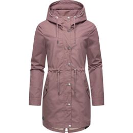 Ragwear Damen Parka "Canny", lila, Gr. S, Obermaterial: 65% Polyester, 35% Baumwolle. Innenfutter: 100% Polyester, Jacken, stylische &Uuml;bergangsjacke