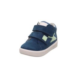 Superfit Damen Sneaker "SUPIES WMS: mittel", Gr. 23dunkelblau, hellgr&uuml;n, Polyester, Veloursleder, Schuhe, Klettschuh, mit herausnehmbarer Einlage,