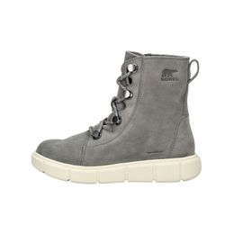 Sorel Damen Schn&uuml;rstiefelette "Sorel Stiefelette Veloursleder", Gr. 41, grau, Veloursleder, Schuhe