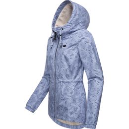 Ragwear Damen Outdoorjacke "Dankka Spring", blau, Gr. 4XL, Au&szlig;enmaterial: 100% Polyester. Innenfutter: 100% Polyester, Jacken, Wasserdichte Damen