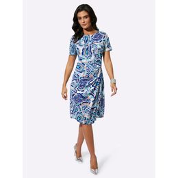 CR&Eacute;ATION L CREATION L Damen Jerseykleid "Lyocell-Kleid", gr&uuml;n, Gr. 40, Paisley, bedruckt, gemustert, mehrfarbig, Jersey, 95% Lyocell, 5% Elasthan, Kleider