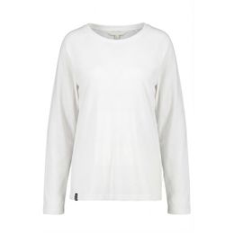 alife and kickin ALIFE & KICKIN Damen Langarmshirt "Damen GaiaAK P"with all your heart, wei&szlig;, Gr. S, 100% Baumwolle (Bio), Shirts