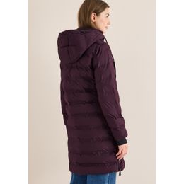 Cecil Damen Steppmantelschwarz plum, Gr. XL, unifarben, Steppware, Obermaterial: 100% Polyester. Futter: 100% Polyester. Wattierung: 100% Polyester,
