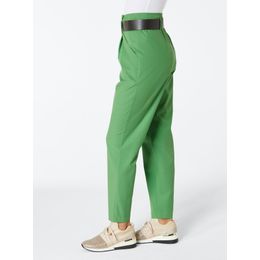 CR&Eacute;ATION L CREATION L Damen Bundfaltenhose, gr&uuml;n, Gr. 19, unifarben, 63% Lyocell, 37% Polyester, Hosen