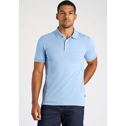 LINDBERGH Herren Poloshirt "Poloshirt Relaxed Fit"lt blau, Gr. XXL, unifarben, Obermaterial: 52% Baumwolle, 45% Polyester, 3% Elasthan, Shirts