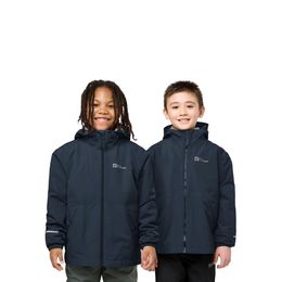 Jack Wolfskin Kinder 3-in-1-Funktionsjacke "ICELAND 3IN1 JACKET K", blau, Gr. 116, Obermaterial:100% Polyester. Futter:100% Polyester. Innenmaterial: