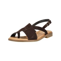 Paul Green Damen Riemchensandale "Paul Green Sandalen Leder", Gr. 37moro, Leder, Schuhe