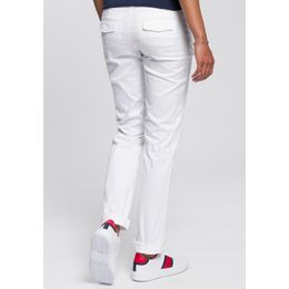AJC Damen Chinohose "in l&auml;ssiger Form und hohem Tragekomfort durch Stretchanteil", wei&szlig;, Gr. 36, unifarben, Web, Obermaterial: 98% Baumwolle, 2%