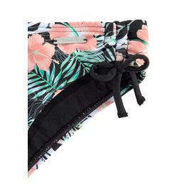 Chiemsee M&auml;dchen Triangel-Bikini, schwarz, Gr. 146, Polyamid, Bikini-Sets, mit floralem Design