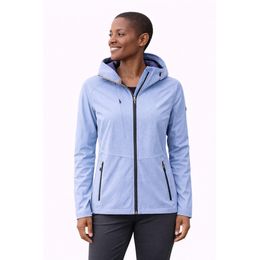 LPO Damen Softshelljacke "Lia WMN", blau, Gr. 38, Softshell, 100% Polyester, Jacken, auch in Gro&szlig;en Gr&ouml;&szlig;en erh&auml;ltlich