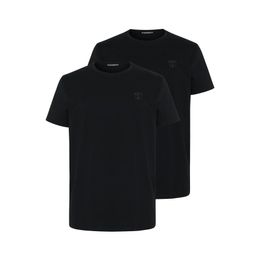 Chiemsee Herren T-Shirt, schwarz, Gr. L, Obermaterial: 100% Baumwolle, Shirts, im Doppelpack, mit Rundhalsausschnitt, Kurzarm-Design, aus Baumwolle
