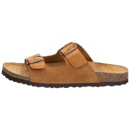 Lico Herren Pantolette "Pantolette Alvaro", Gr. 41, braun, Leder, Schuhe