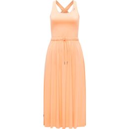Ragwear Damen Shirtkleid "Mauglia YOUMODO", orange, Gr. L, Obermaterial: 68% Modal, 32% Polyester, Kleider, Sommerkleid mit Tr&auml;gern und Taillenzugband