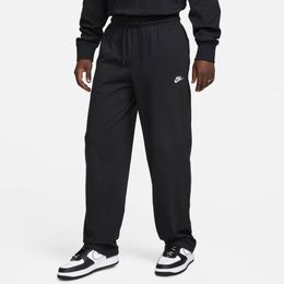 Nike Sportswear Herren Sporthose "Nike Sportswear Club Men's Knit Open-Hem Pants"schwarz, wei&szlig;, Gr. XXL, unifarben, Jersey, Obermaterial: 100%