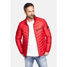 NEW CANADIAN Herren Steppjacke, rot, Gr. 30, unifarben, 100% Polyester, Jacken, mit wasserabweisender Funktion